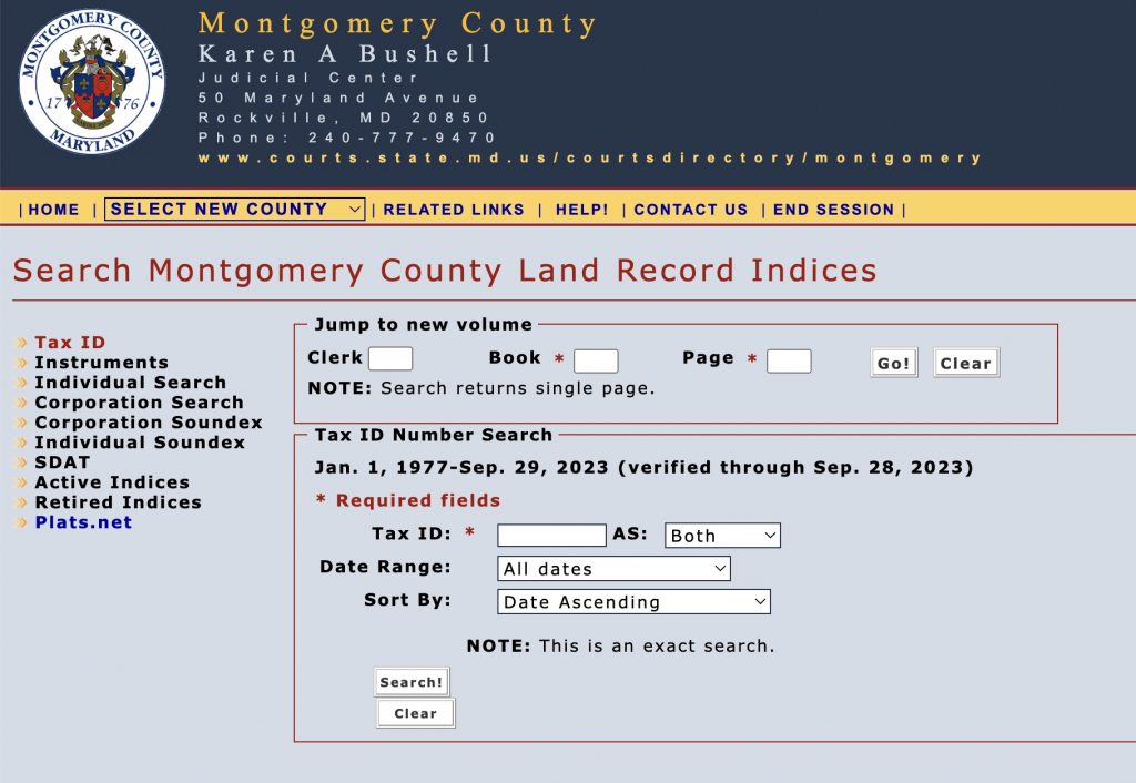 Property Research in Montgomery County